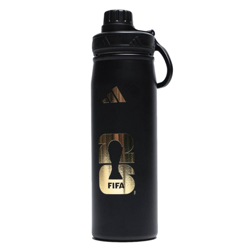 World Cup 2026 Official Emblem Metal Water Bottle Soccer KF1572 Black ...